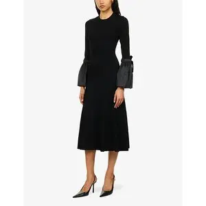Simkhai Maelle Ribbed Knitted Midi Dress