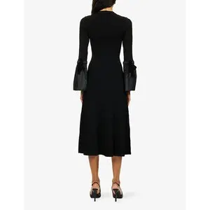 Simkhai Maelle Ribbed Knitted Midi Dress