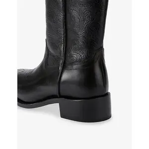 Kurt Geiger Phoenix Leather Western Boots