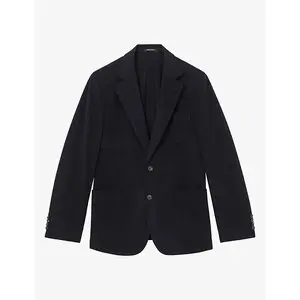 REISS Collin Single-breasted Wool-blend Blazer - Navy