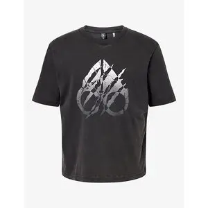 Moose Knuckles Claw Printed Cotton T-shirt Xxl - Black
