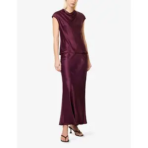 Rails Loretta Cowl-neck Satin Top