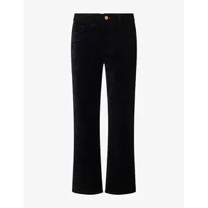 Paige Mason Ankle Cropped Stretch-denim Jeans - Black