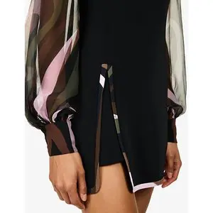 Emilio Pucci Abito Long-sleeve Woven Midi Dress