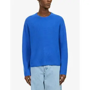 FRAME Crewneck Textured Wool-and-cashmere Jumper