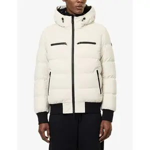 Moose Knuckles Soho Hooded Shell-down Bomber Jacket