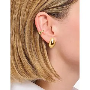 THOMAS SABO Rounded 18ct Gold-plated Sterling Silver Stud Earrings