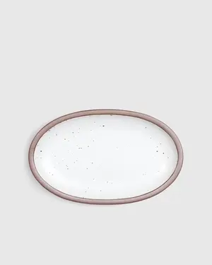 Quince Small Oval Serving Platter East Fork - Eggshell