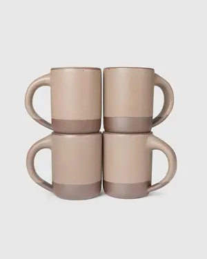 Quince East Fork The Mug, Set Of 4 Morel
