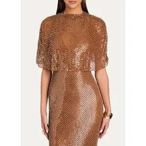 Retrofete Sylvey Crystal Mesh Capelet