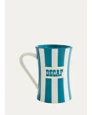 Jonathan Adler Vice Striped Mug Blue Decaf