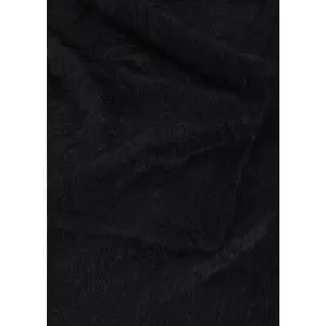 Fleurette Brushed Cashmere Wrap - Black