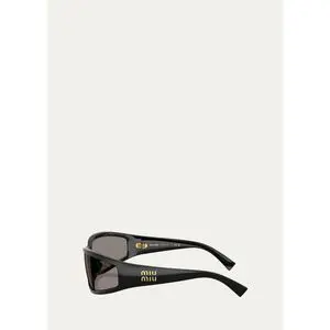 Miu Miu 69mm Wraparound Sunglasses
