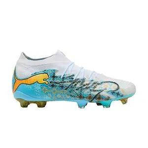 PUMA Future 9 Ultimate Playmaker Firm Ground Vibrant Blue Sun Stream Light Aqua - White