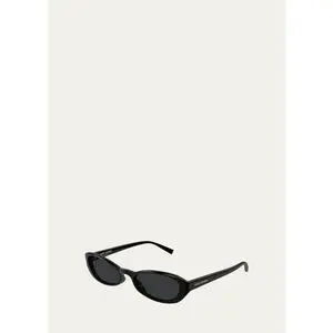 Saint Laurent 51mm Acetate Oval Sunglasses