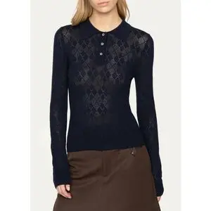 Sea Jane Argyle Polo Sweater