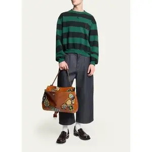 Balenciaga Rodeo Multi-patch Leather Top-handle Bag