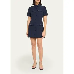 TOCCIN Lydia Short-sleeve Mini Dress