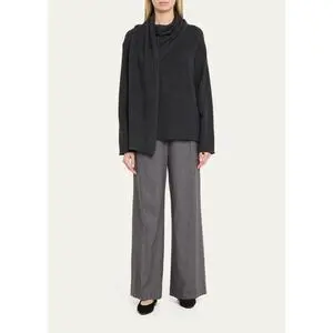 Loulou De Saison Frances 01 Cashmere Wrap-scarf Sweater
