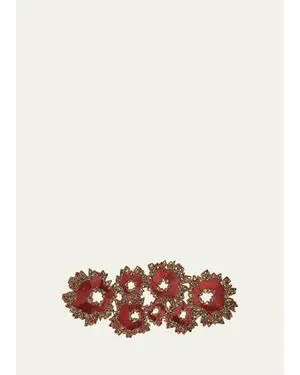 KIM SEYBERT Aurelia Beaded Table Runner - Red
