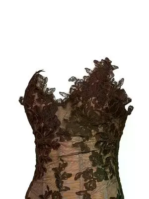 Giuseppe Di Morabito Floral-lace Asymmetric Top