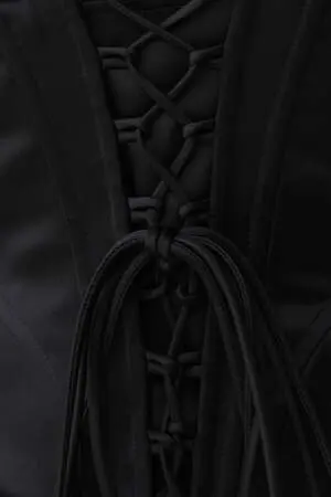 Meshki Melina Satin Peplum Corset Top
