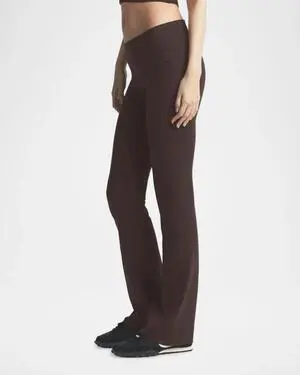 SKIMS Foldover Mid-weight Knit Pants Espresso