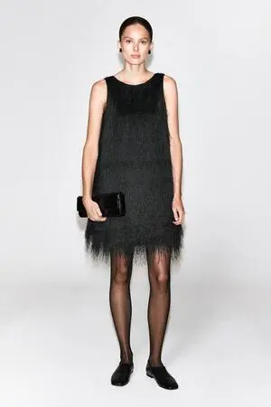 Cos Fringed Mini Dress