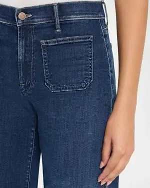 MOTHER Lil Patch Pocket Mid-rise Jeans - Backstage