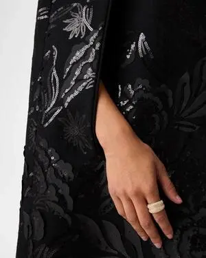 Ramy Brook Melisa Embellished Wool-blend Cape