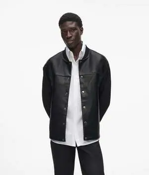 Karl Lagerfeld Varsity Bomber Sweatshirt
