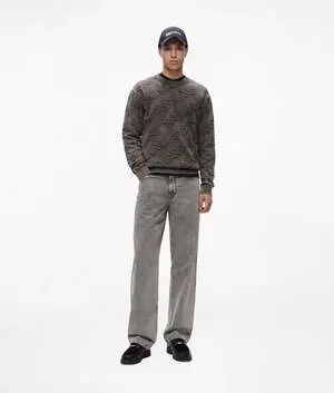 Karl Lagerfeld Logo Acid Wash Sweater