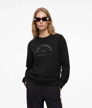 Karl Lagerfeld Exclusive Rue St-guillaume Rhinestone Sweatshirt