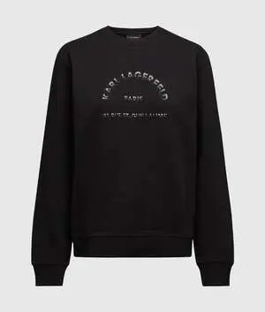 Karl Lagerfeld Exclusive Rue St-guillaume Rhinestone Sweatshirt