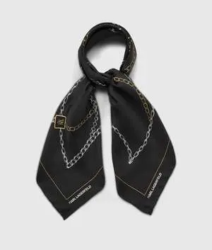 Karl Lagerfeld K/autograph Chain Print Scarf