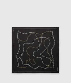 Karl Lagerfeld K/autograph Chain Print Scarf - Black