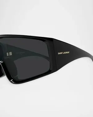 Saint Laurent Sl 969 99mm Shield Sunglasses - Black