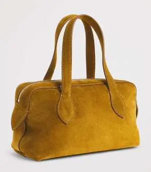 JOSEPH Mini Suede Loaf Top-handle Bag