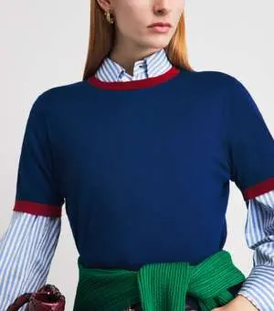 Guest In Residence Cashmere Airy Ringer T-shirt