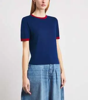 Guest In Residence Cashmere Airy Ringer T-shirt