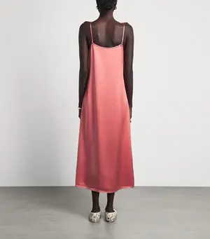 JOSEPH Silk Satin Agnes Midi Dress