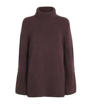 JOSEPH Cashmere Roll-neck Loftus Sweater - Brown
