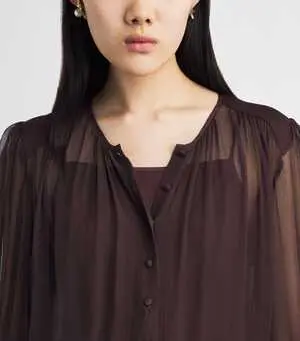 JOSEPH Silk Chiffon Elisa Blouse