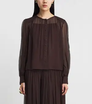 JOSEPH Silk Chiffon Elisa Blouse