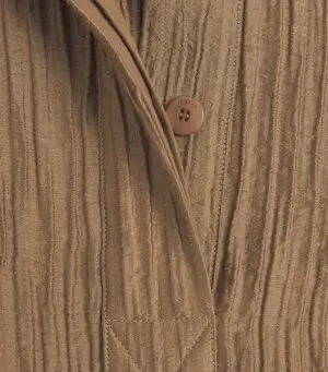 JOSEPH Crinkled Yani Blouse - Brown