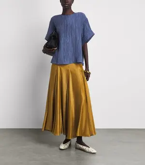 JOSEPH Crinkled Yani Blouse - Blue