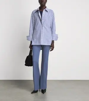JOSEPH Stretch-gabardine Tafira Flared Trousers