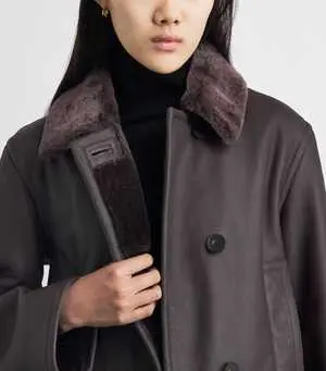 JOSEPH Leather-shearling Liri Jacket