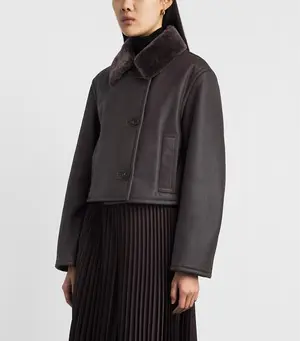 JOSEPH Leather-shearling Liri Jacket