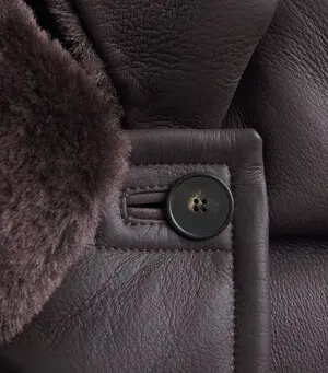 JOSEPH Leather-shearling Liri Jacket
